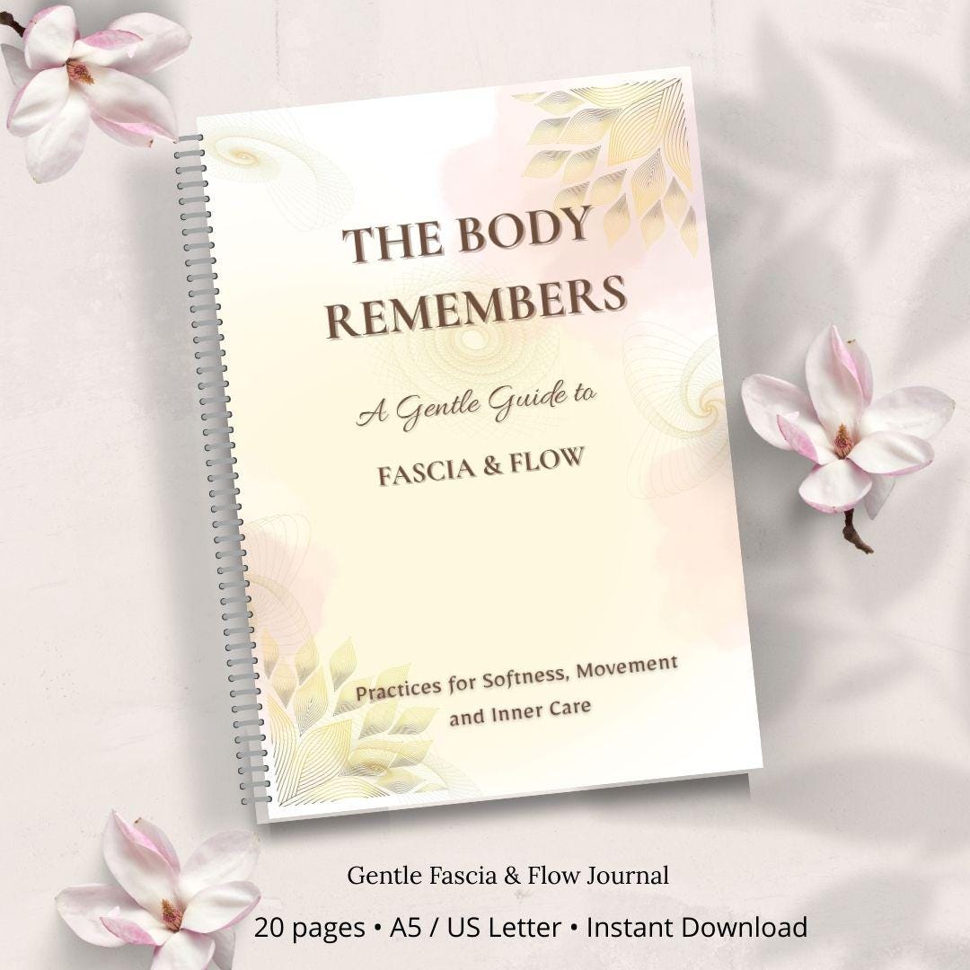Fascia Journal Printable: Body Awareness & Mindful Movement (PDF ...