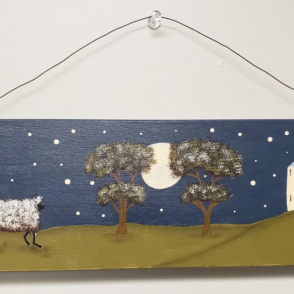 Folk Art Sheep - Etsy