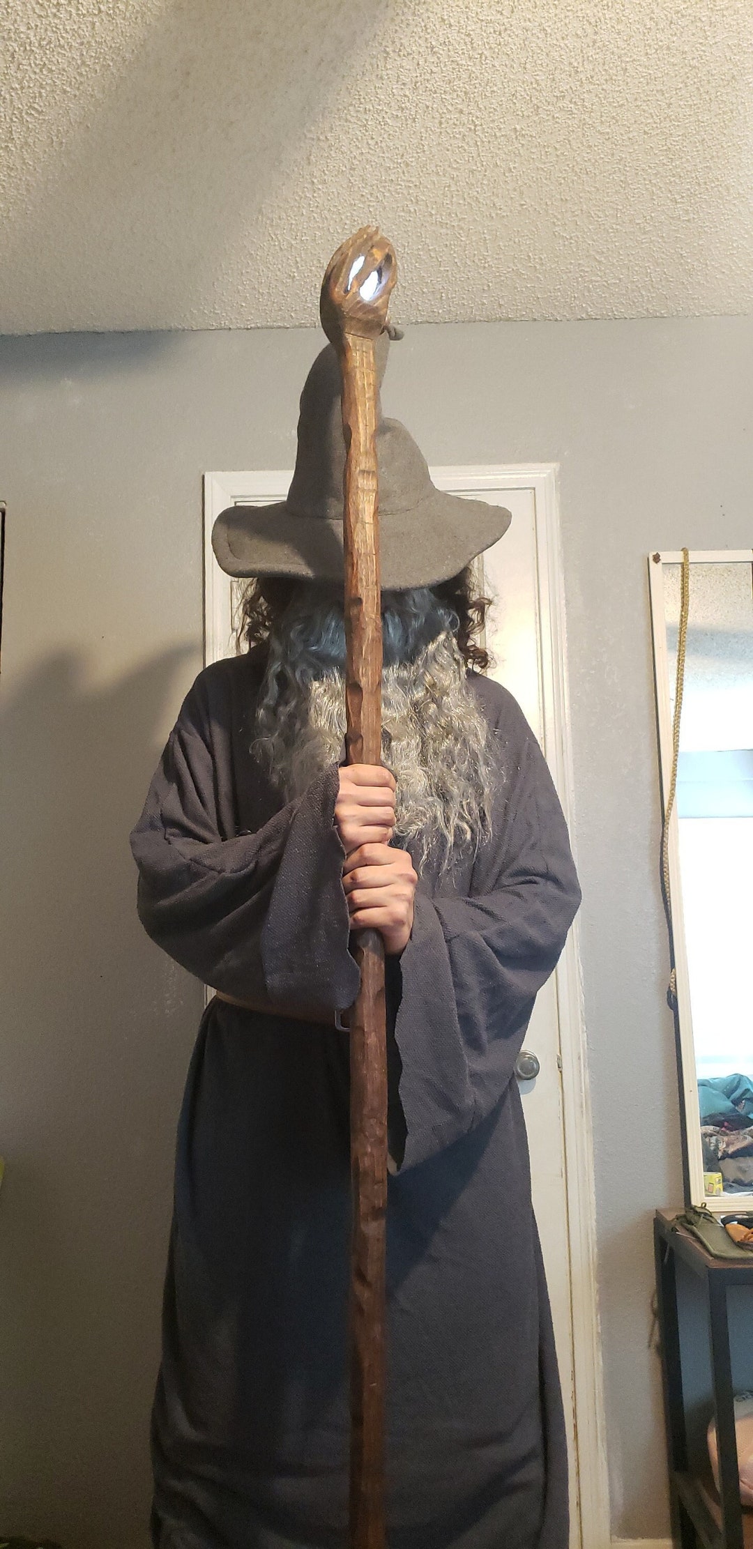 Handmade Wooden Gandalf the Grey Staff *inspired* - Etsy