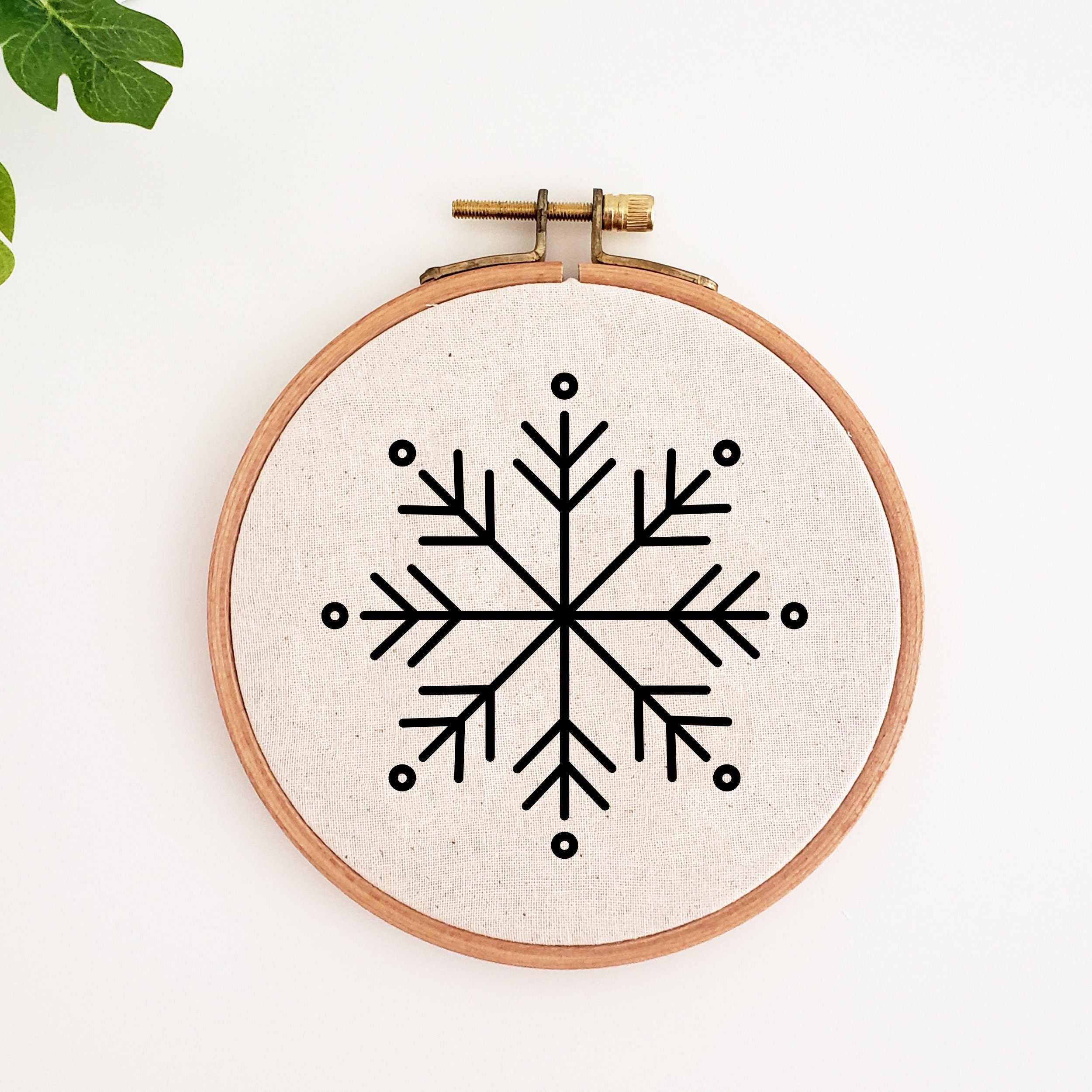 Snowflake Ornament Embroidery Pattern, Christmas Ornament Embroidery ...