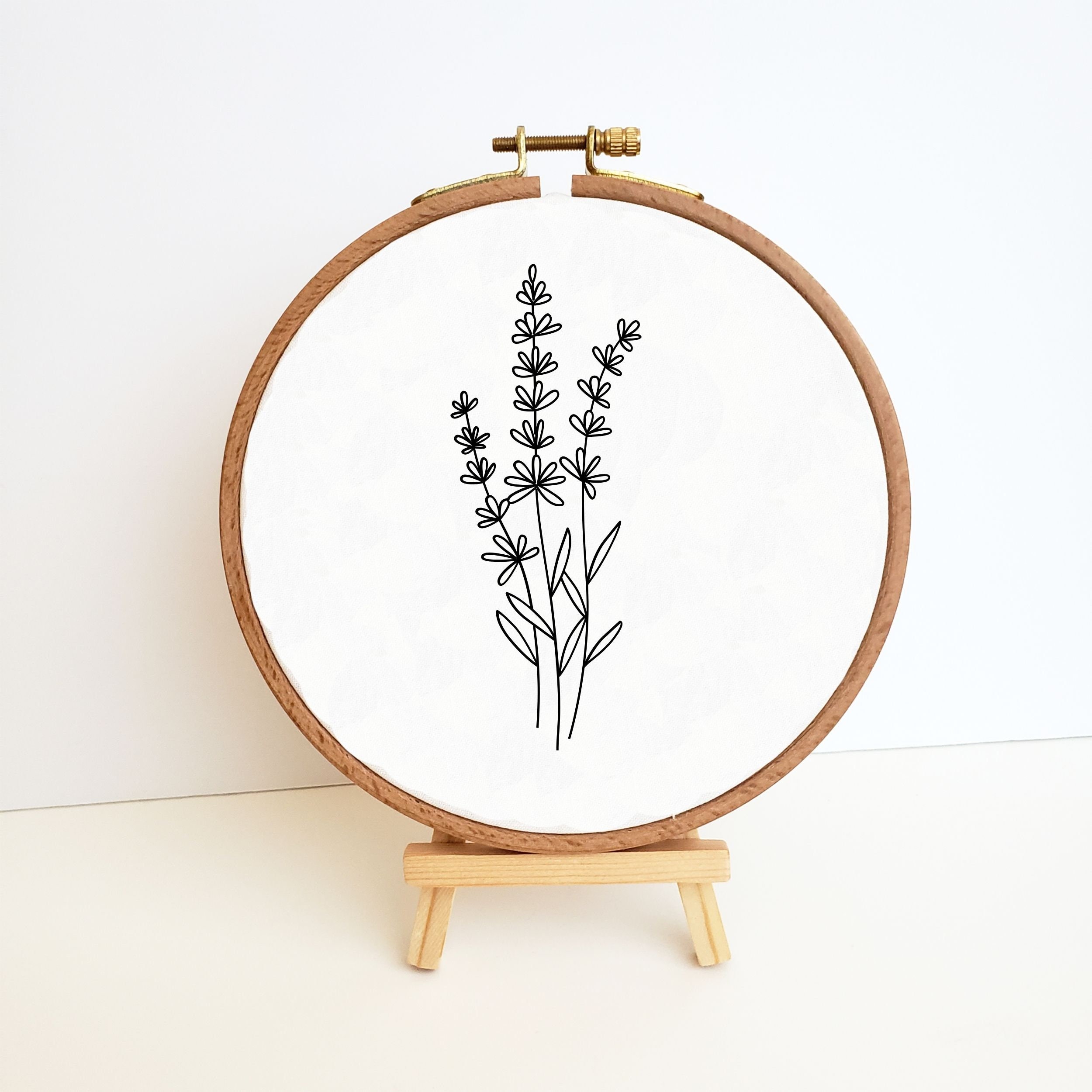 Simple Flower Embroidery Pattern Bundle, Mini Flower Printable PDF ...