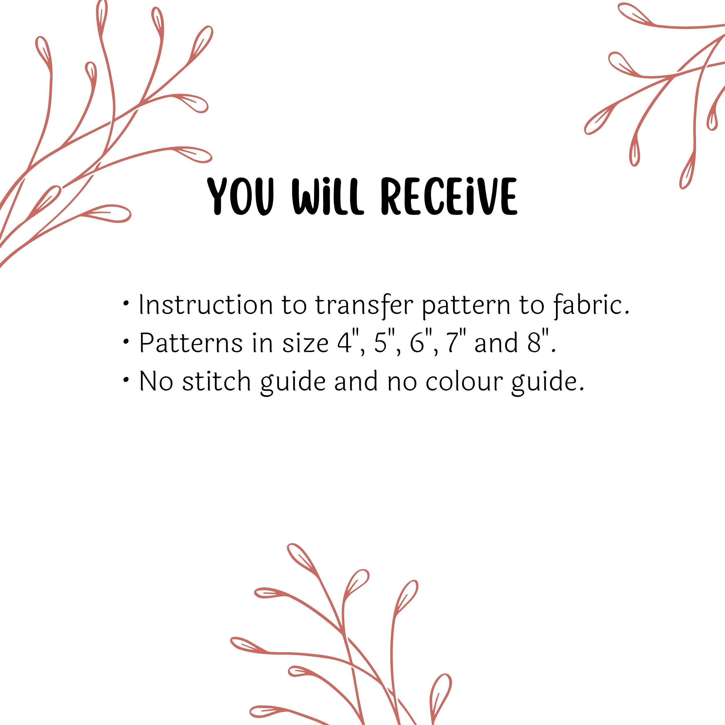 Floral Pet Paw Embroidery Pattern, Dog Cat Paw PDF Pattern, Hand ...