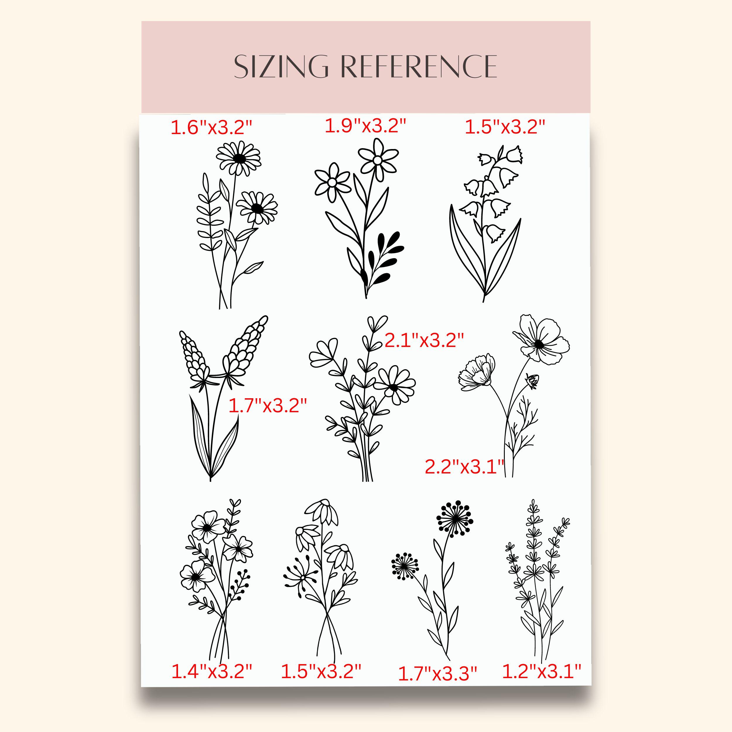 Mini Simple Flower Printable Stick and Stitch, Easy Beginner PDF ...