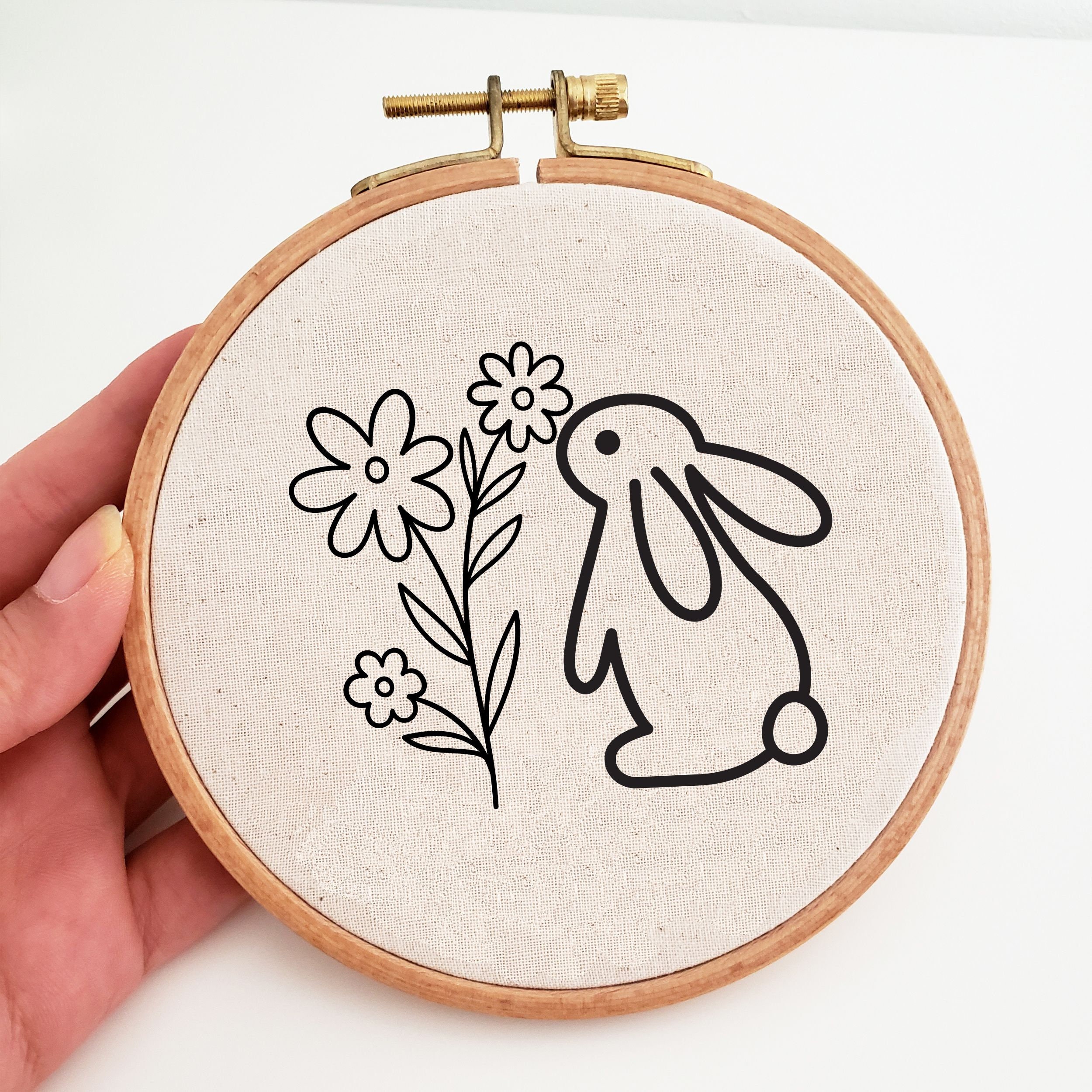Easter Bunny Embroidery Pattern Bundle, Easter Egg Embroidery PDF ...