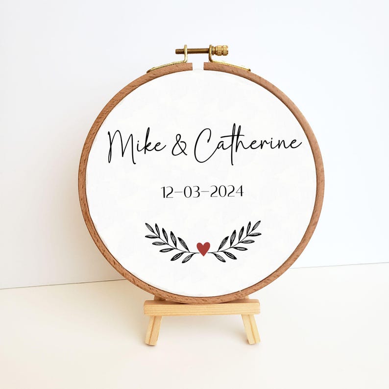 Personalized Couple Name PDF Embroidery Pattern, Hand Embroidery Design ...