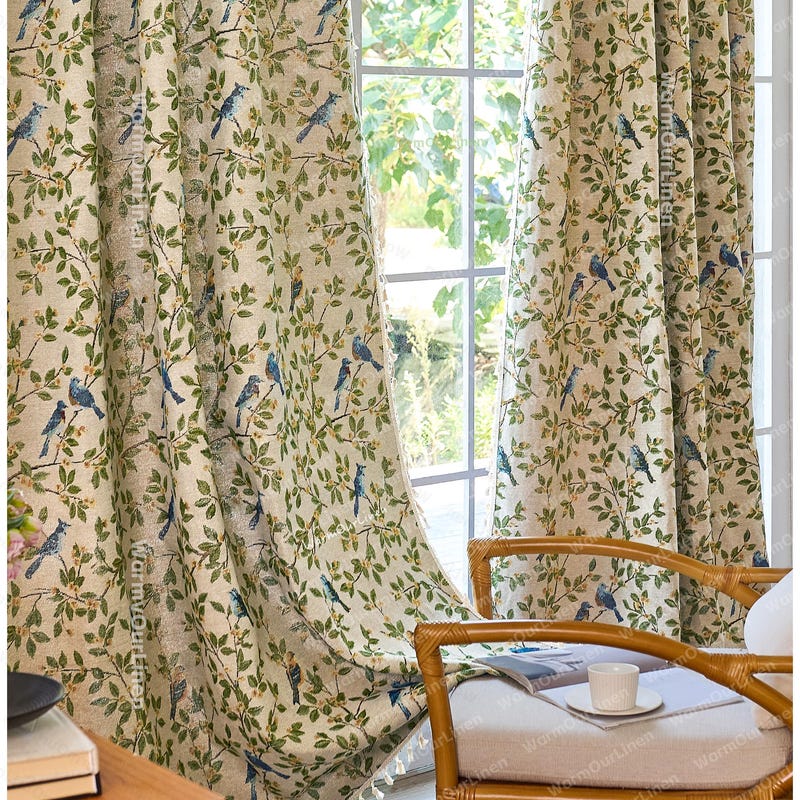 Bird Curtains - Etsy