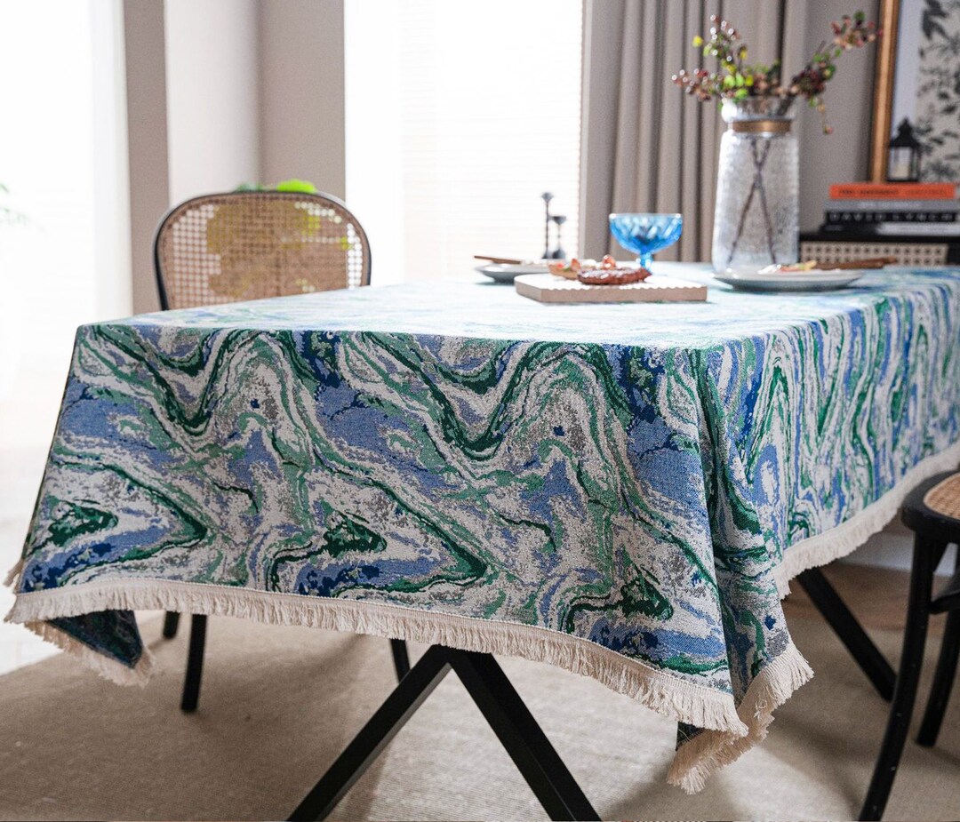 Vintage Tablecloth Rustic Table Linen Boho Tablecloth - Etsy