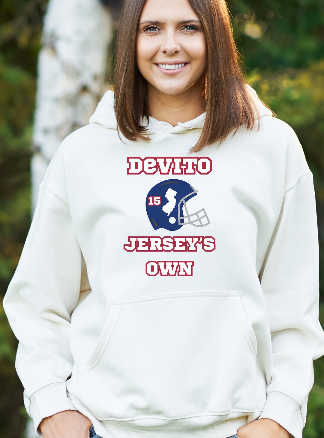 Devito Jersey's Own Unisex Custom Cotton Pullover Hoodie, New York ...