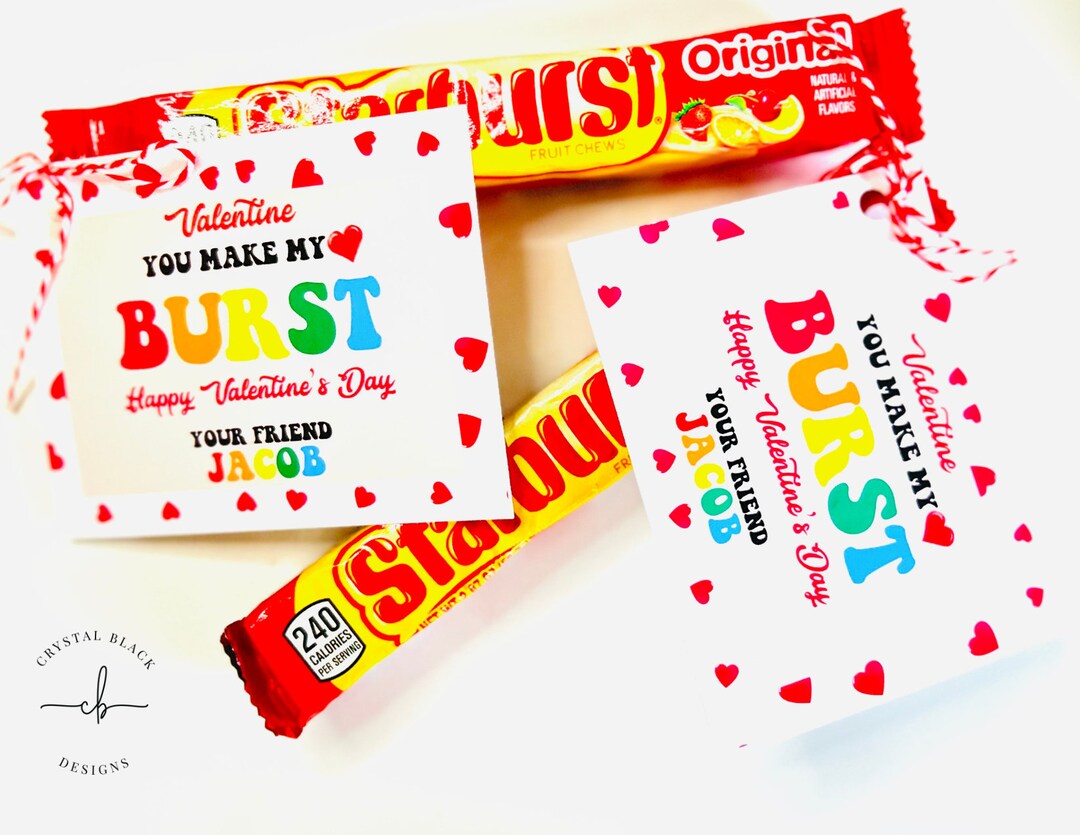 Valentine's Day Printable Gift Tags - Etsy