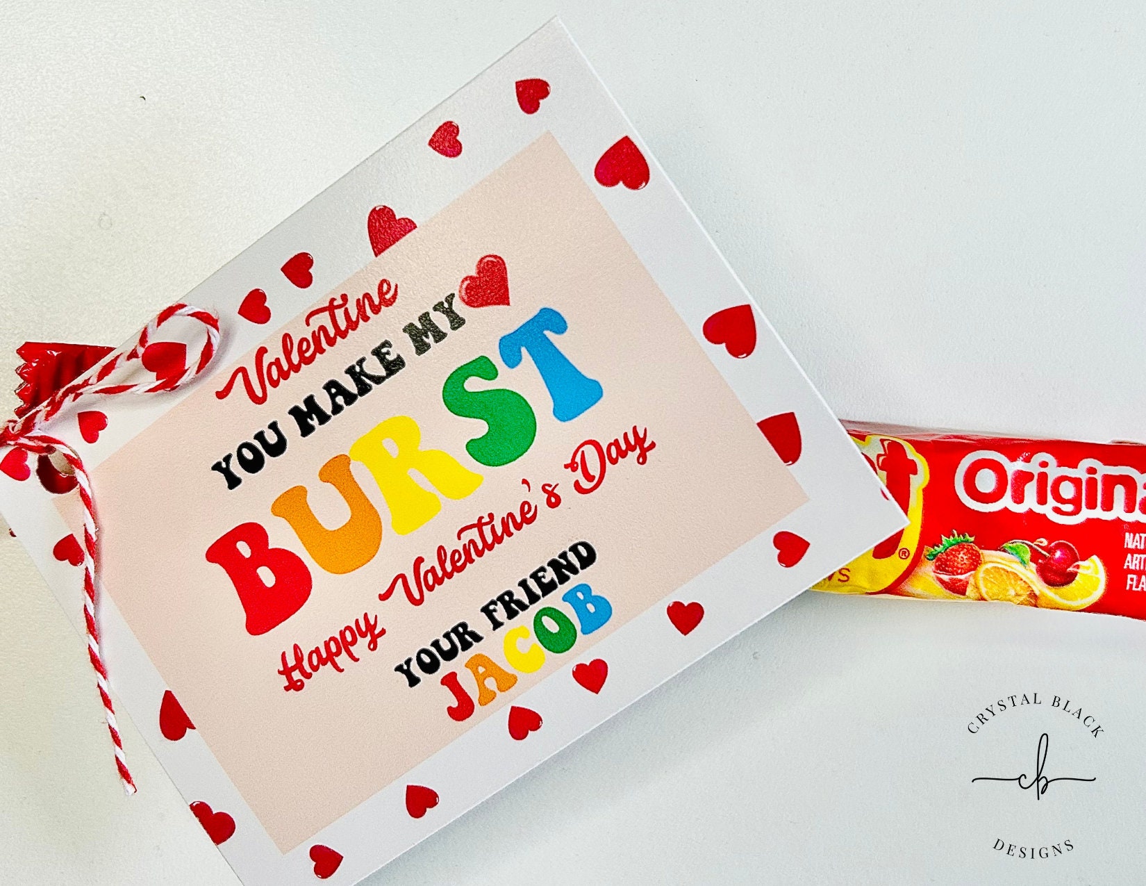 Valentine's Day Printable Gift Tags - Etsy