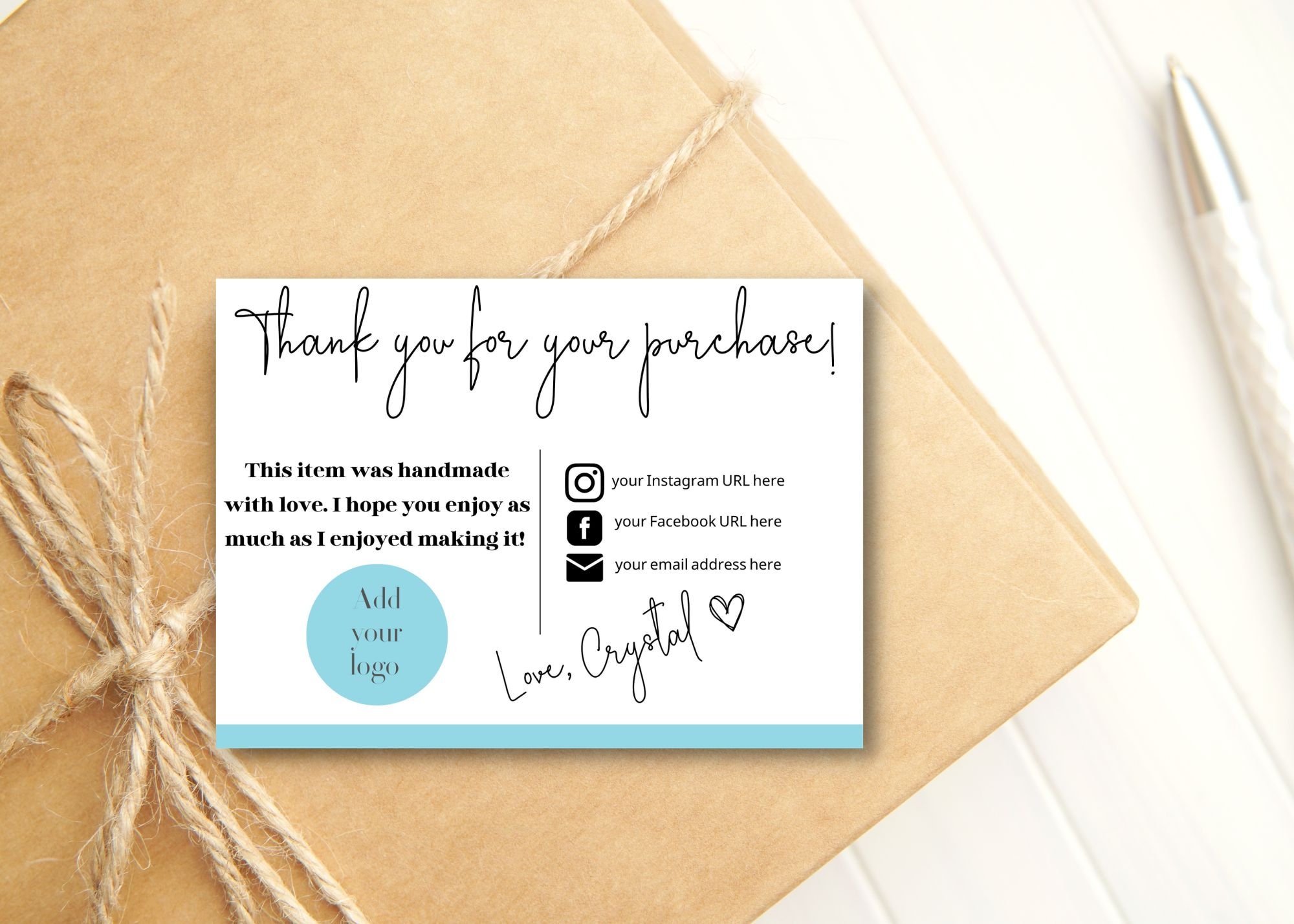 Business Thank You Editable Template - Etsy