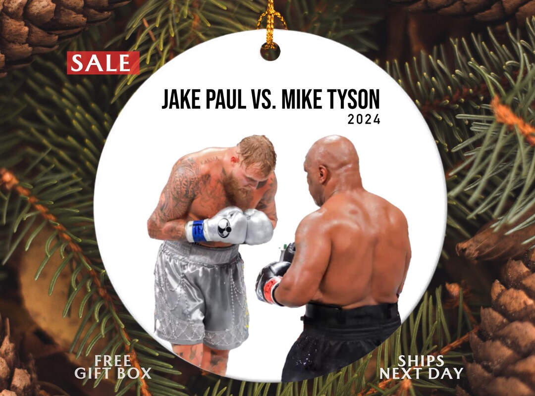 Respect Tyson Vs. Paul Boxing Match 2024 Ornament – Boxing Fan Gift ...