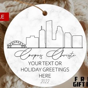 Personalized Corpus Christi City Ornament, Corpus Christi Christmas ...