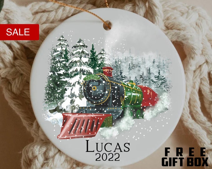 Goathland Steam Engine, Christmas Railway Ornament, Personalized Winter ...