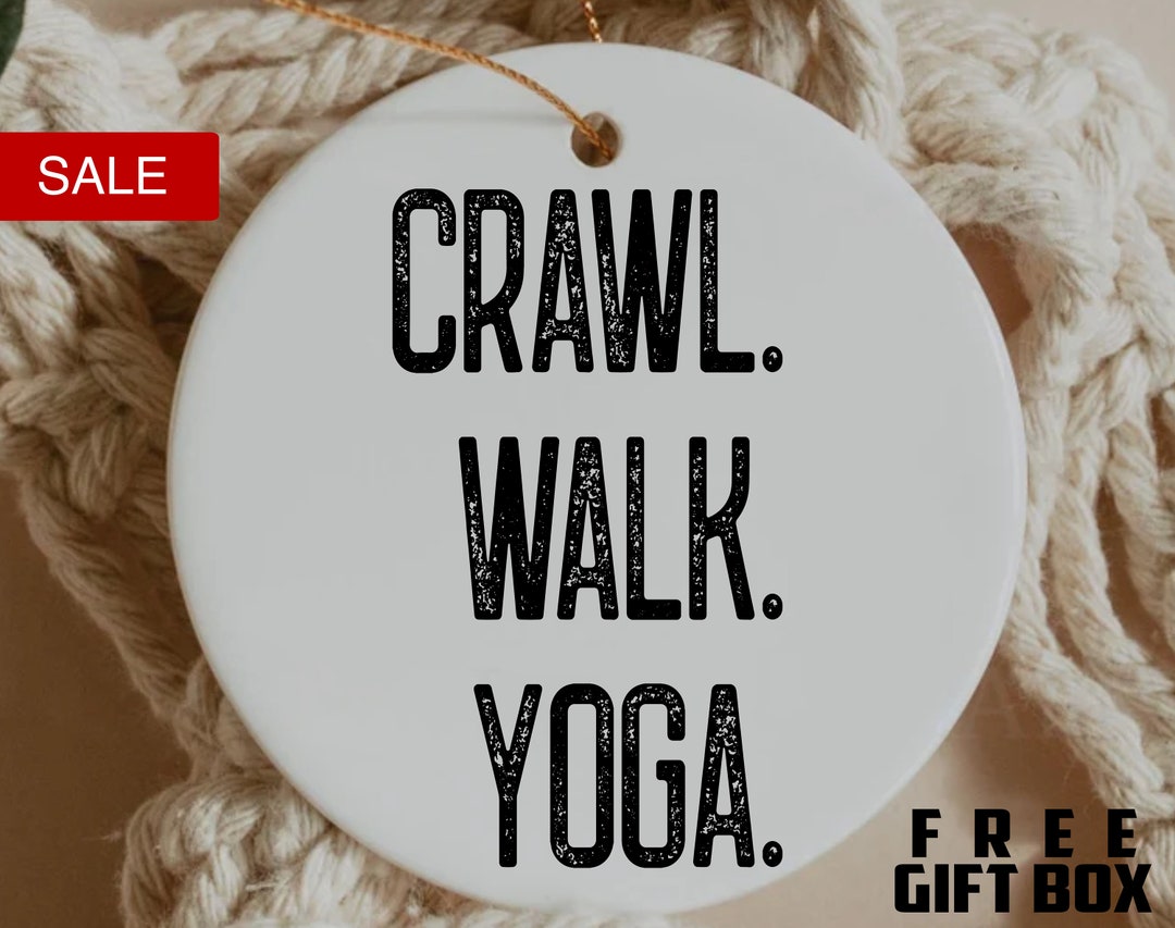 Crawl Walk Yoga Ornament, Christmas Gift, Custom Customized Ornament ...