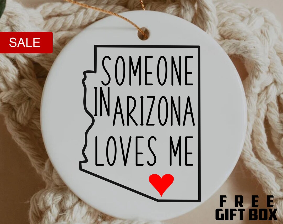 Customized Arizona Ornament, Arizona Christmas Gift, Custom State ...