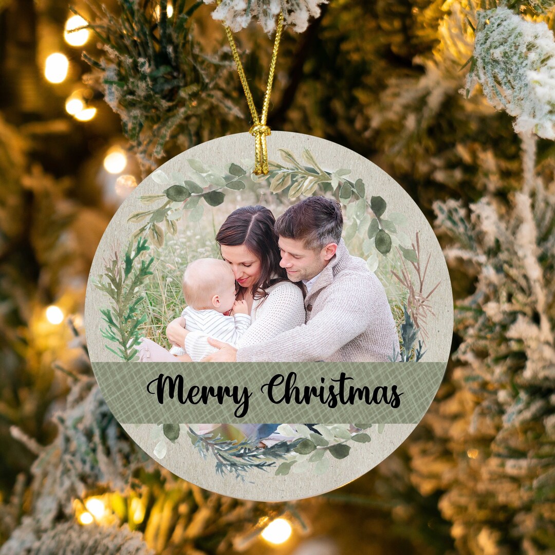 Custom Family Photo Ornament Christmas Ornament Decor Santa - Etsy