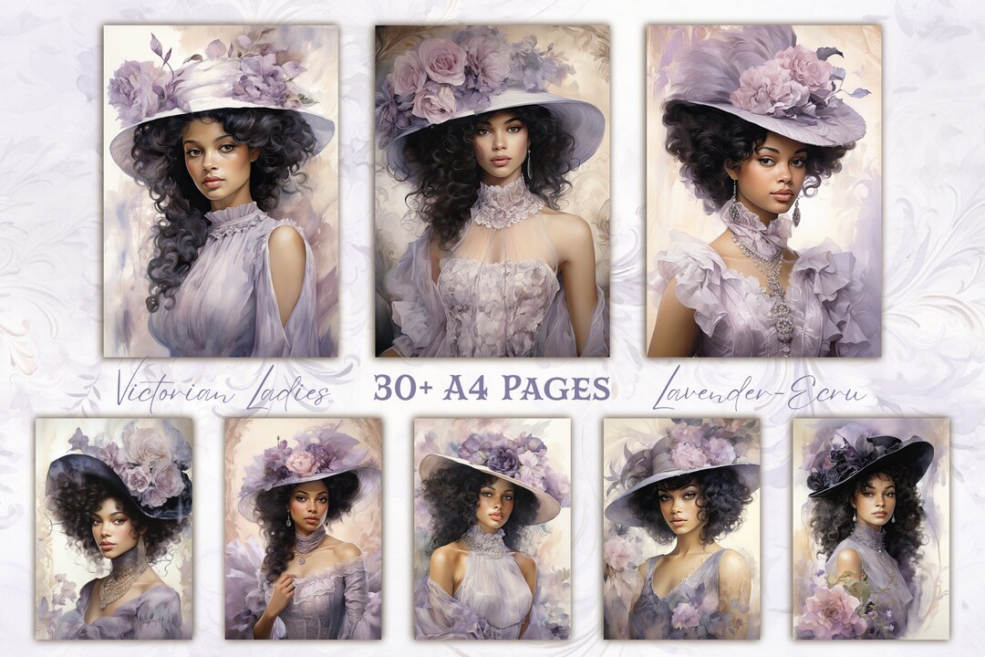 Over 30 Victorian Women Scrapbook Pages African American - Etsy