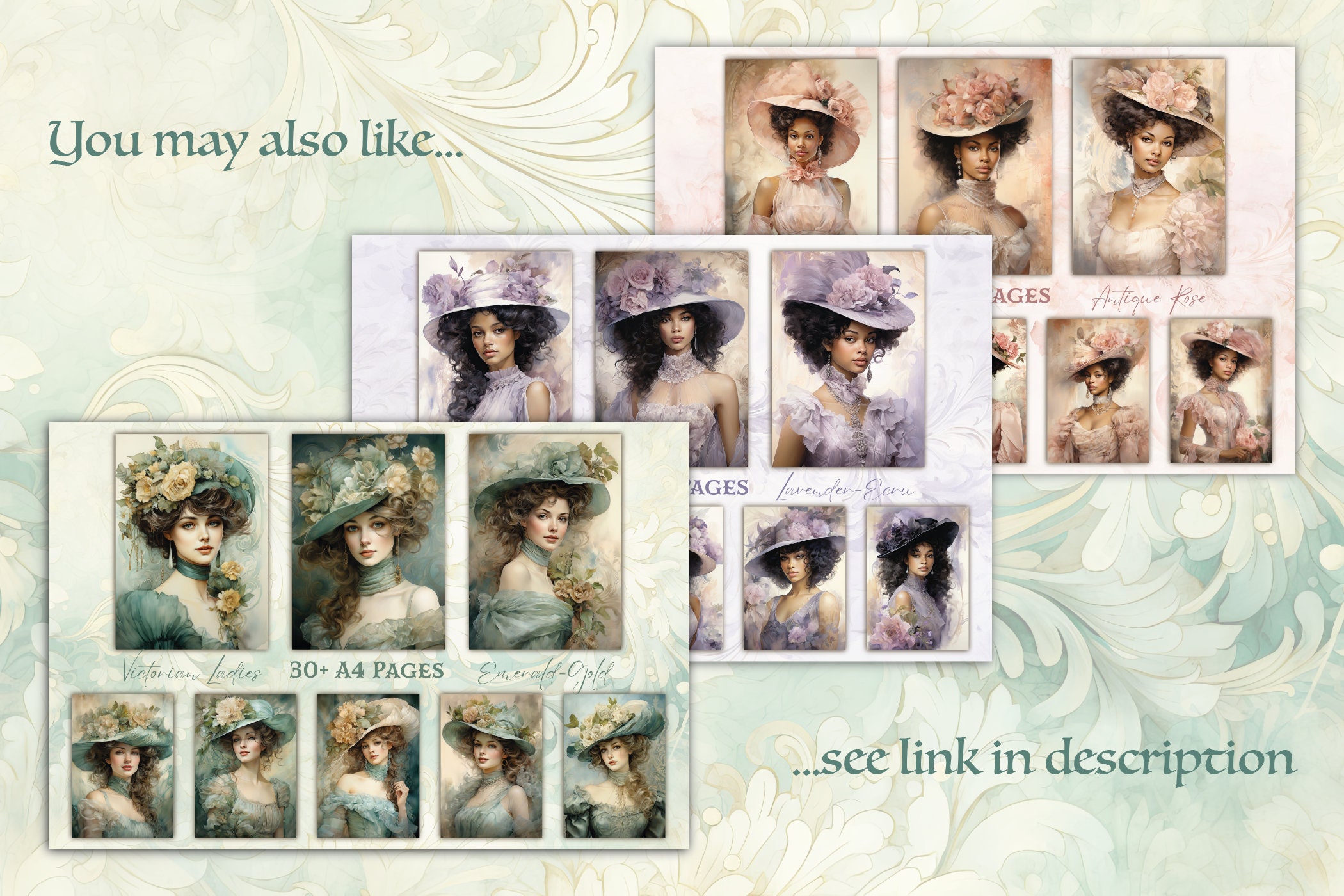 Over 30 Victorian Women Scrapbook Pages African American - Etsy