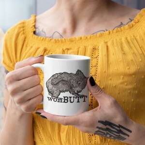 Wombat Butt Funny Mug, Australian Animals, Autumn Mugs, Cool Mug, I ...