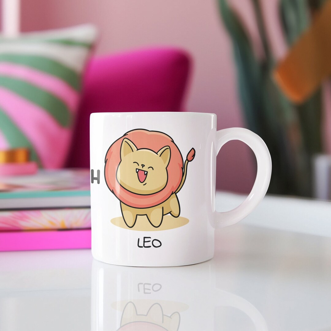 Cute Personalized Leo Cat Zodiac Sign Astrology Gift for Her,speak ...