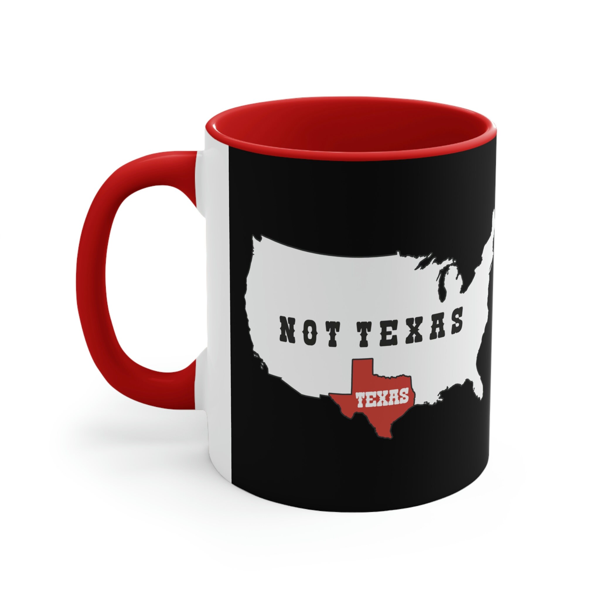Texas Not Texas-funny US Map Texas State Mug,funny Saying,comical ...