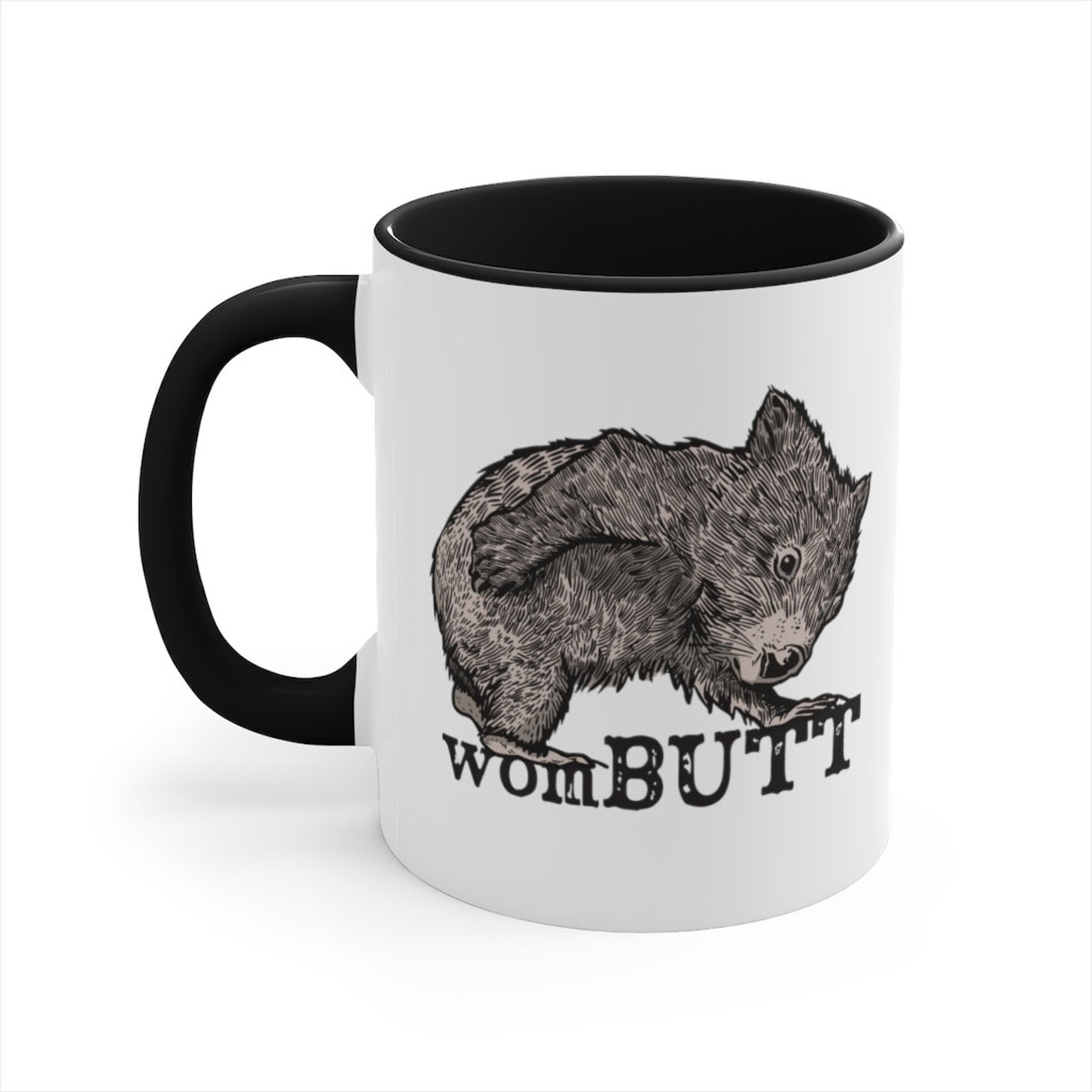 Wombat Butt Funny Mug, Australian Animals, Autumn Mugs, Cool Mug, I ...