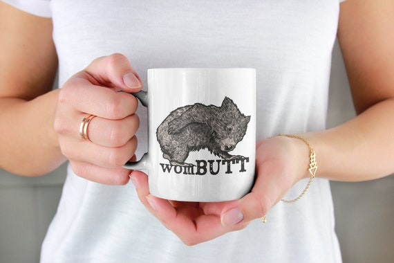 Wombat Butt Funny Mug Australian Animals Autumn Mugs Cool - Etsy