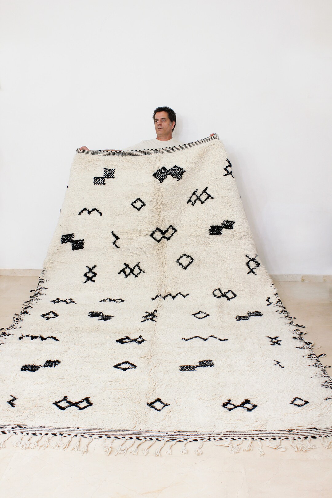 Beni Ouarain Rug Berbères Symbol Moroccan Handmade Rug ,beni Ourain ...