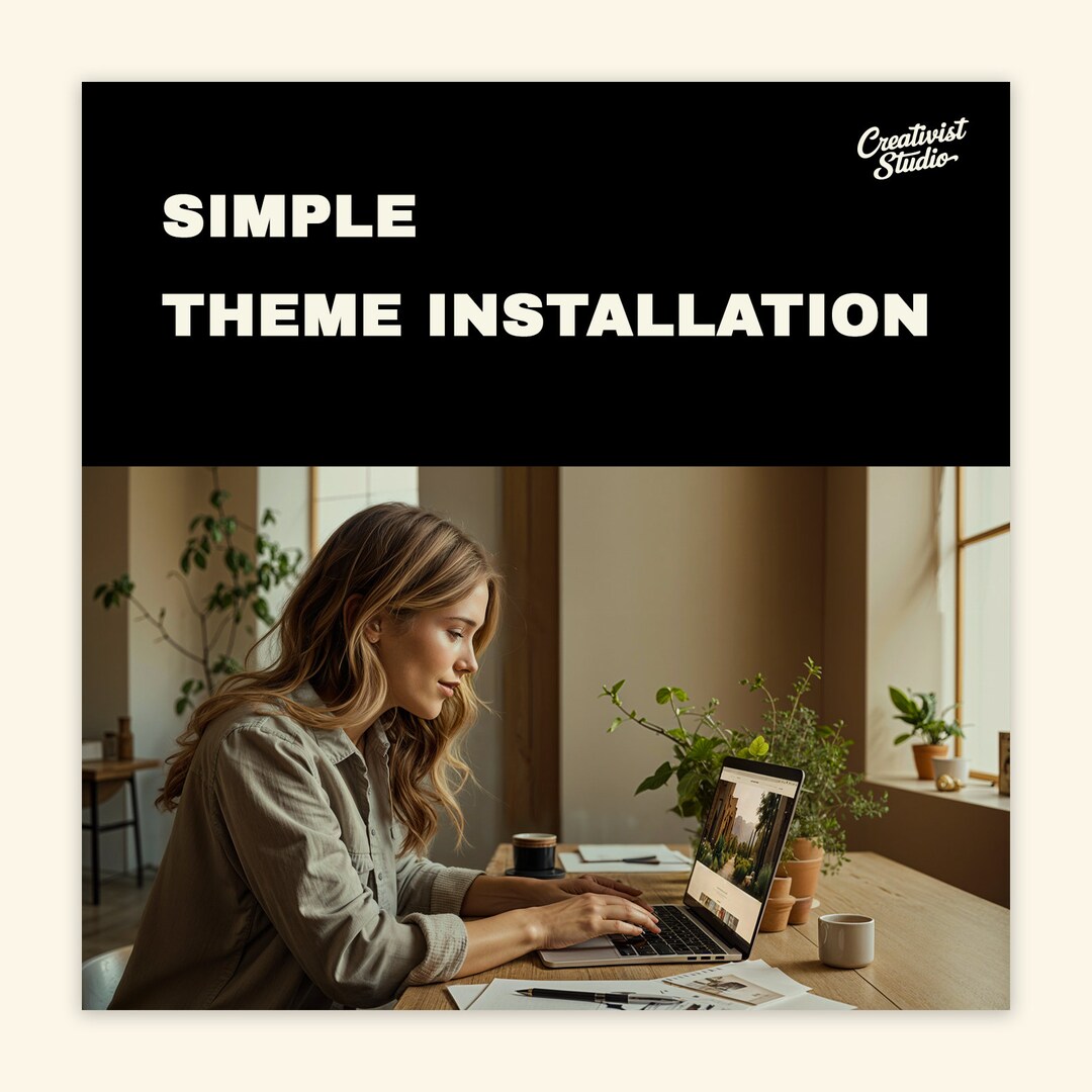 Simple Website Installation Service Wordpress Theme Creativist.studio - Etsy