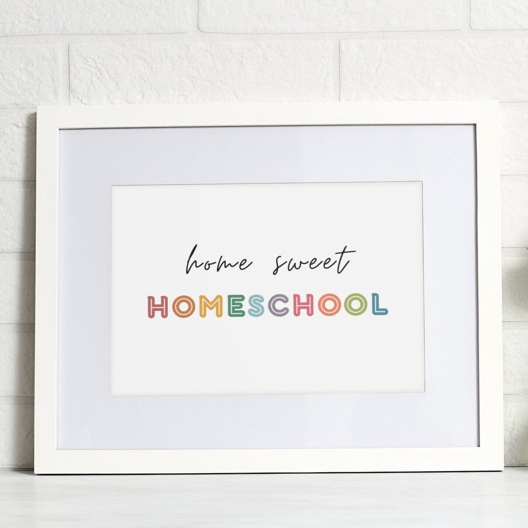 Home Sweet Homeschool Printable, Homeschool Printable, Homeschool Wall ...