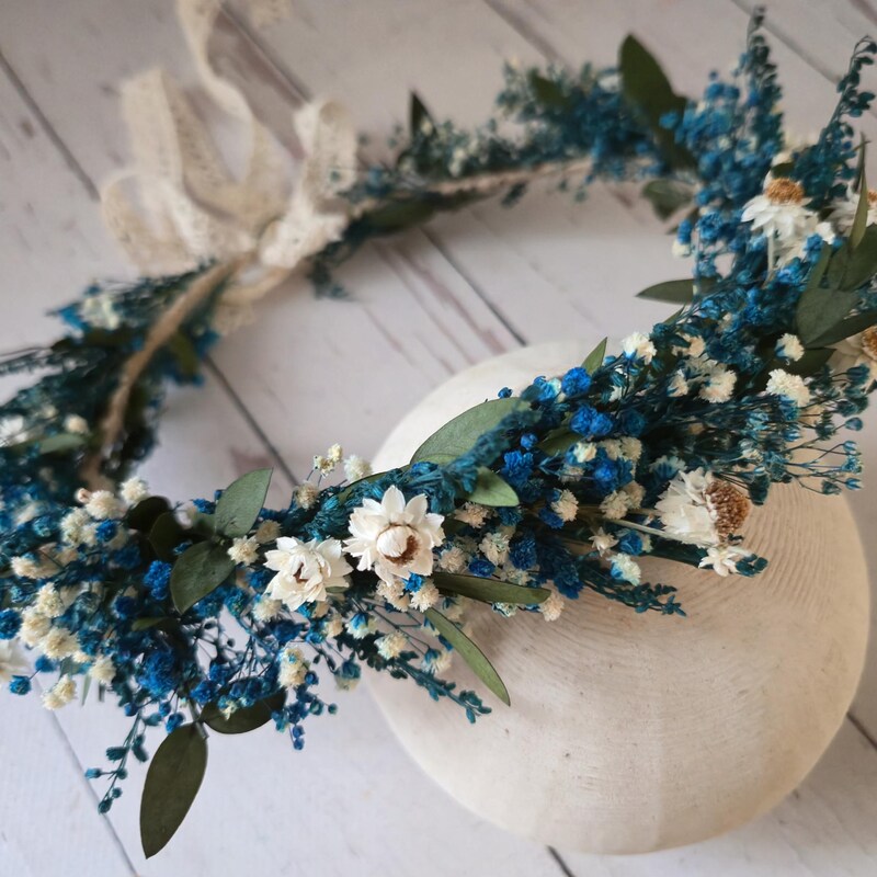 Blue Flower Crown - Etsy