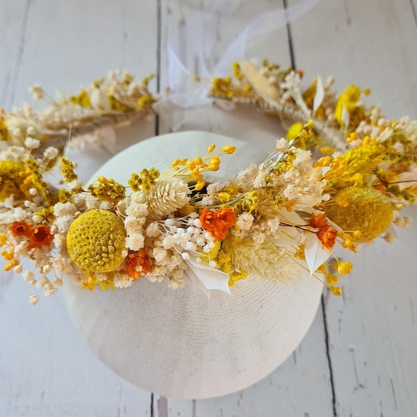 Yellow Flower Crown - Etsy