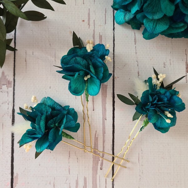 Blue Hair Flower - Etsy