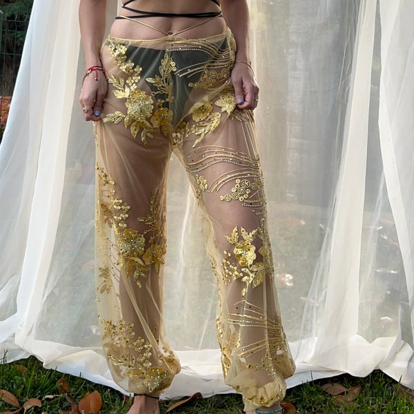 Embroidered Pants - Etsy