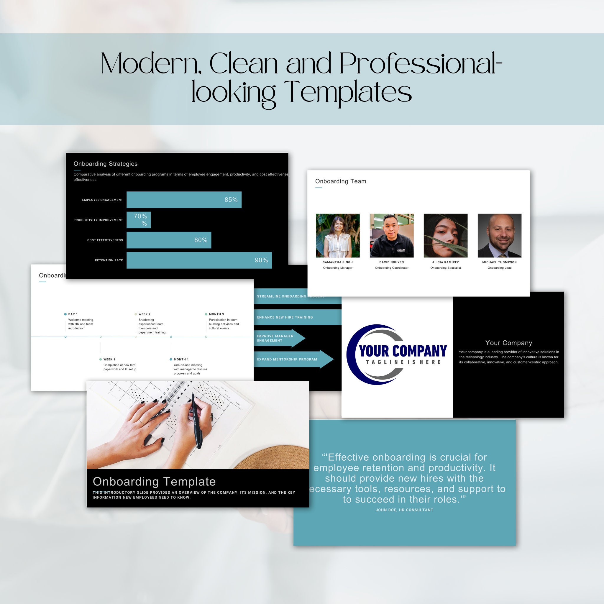 Onboarding Powerpoint Presentation Slide Deck Employee Onboarding ...