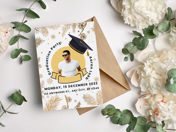 Simple Graduation Party Invitation Graduation Invitation - Etsy