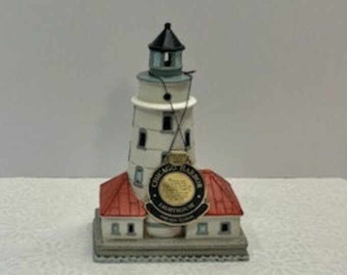 Lefton Lighthouse Light, Depicts Chicago Harbor Lighthouse, Made 1993 ...