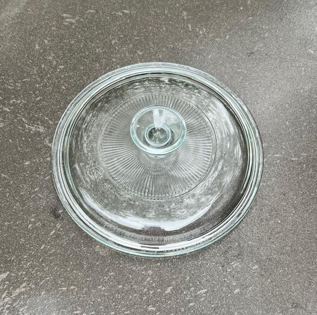 Vintage Pyrex Round Clear Glass Lid, for Corning Ware or Pyrex ...