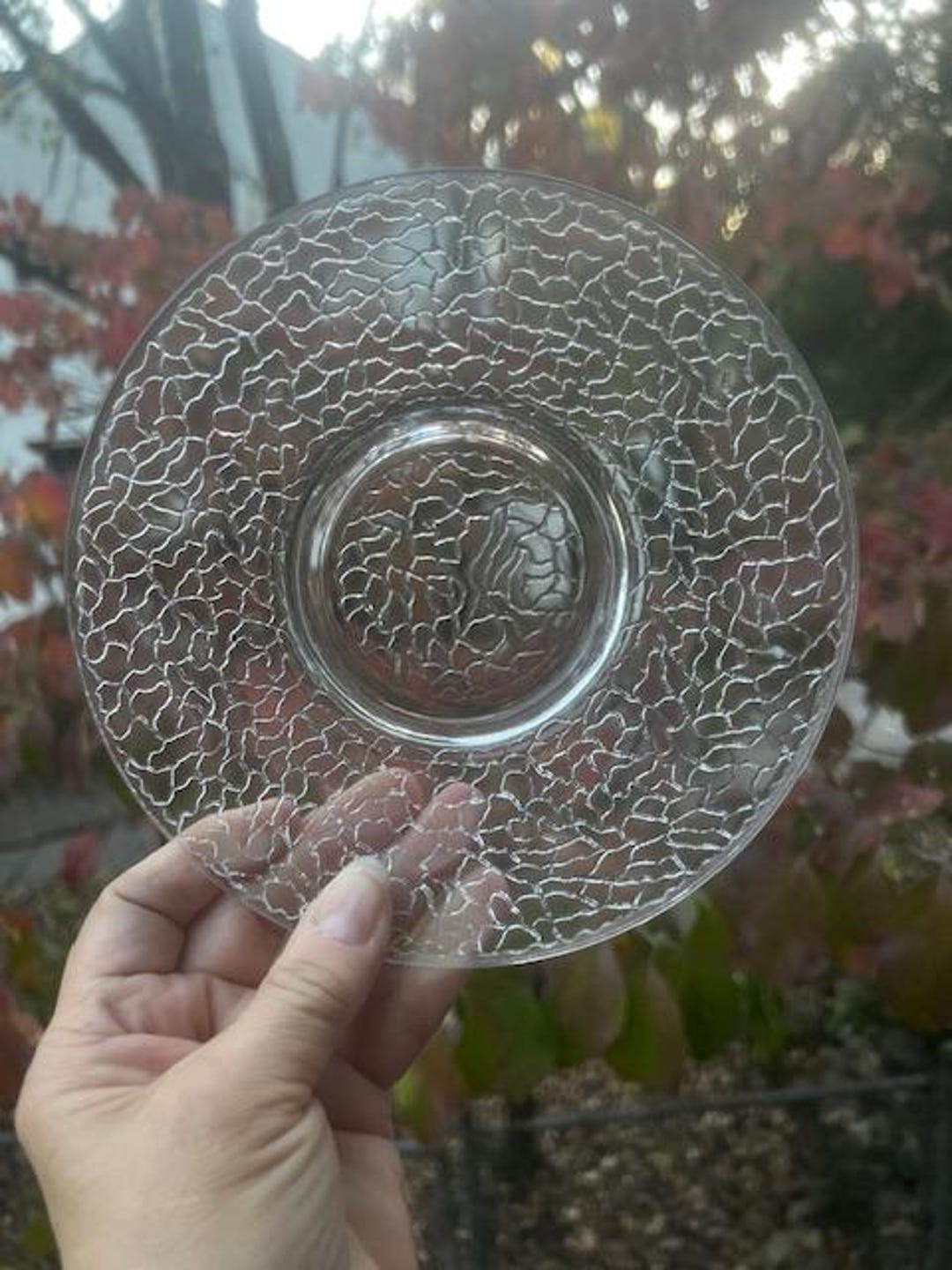 Vintage Depression Glass, Made by L E Smith Crackle by Cracky Pattern ...