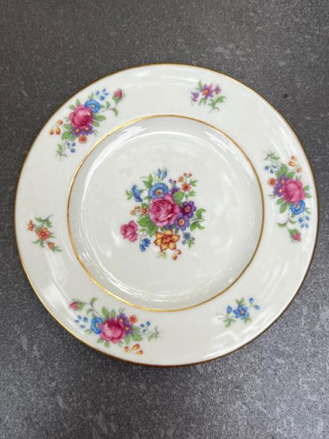 Lenox Rose Bread & Butter Plates, Set of 6, Marked Lenox Rose J-300 ...