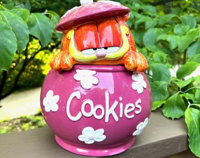 Vintage Garfield Cookie Jar, RARE, Westland Giftware, Paws Ceramic, Jim ...