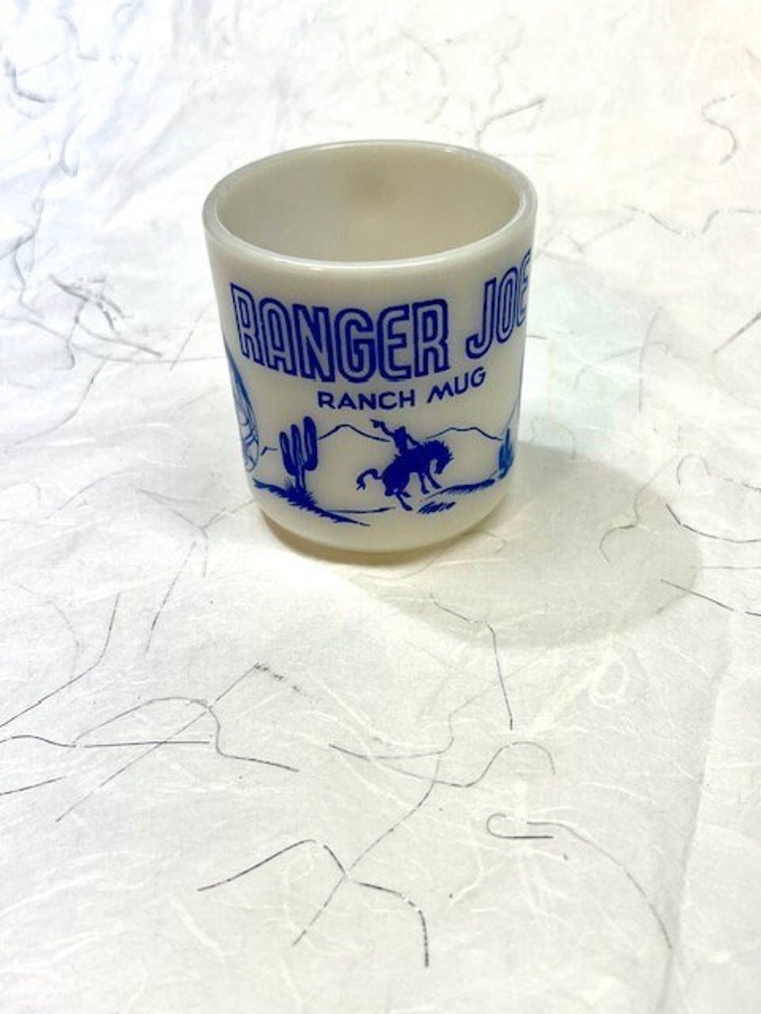 Ranger Joe 1940's Mug, Made by Hazel Atlas, Promo for Wheat Honnie's ...