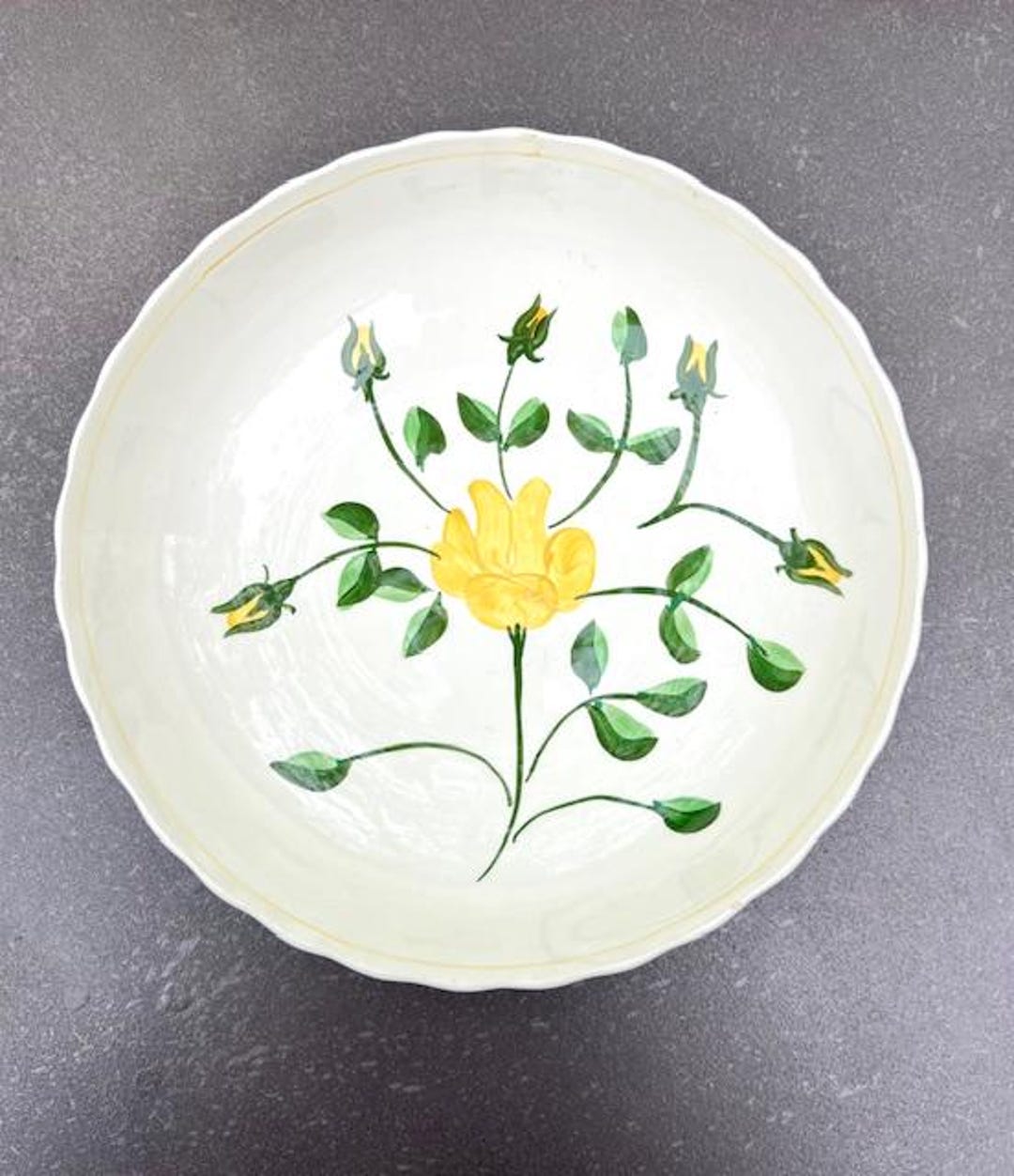 Blue Ridge Pottery, Large Serving Bowl, Sungold Pattern, 10 Inches ...