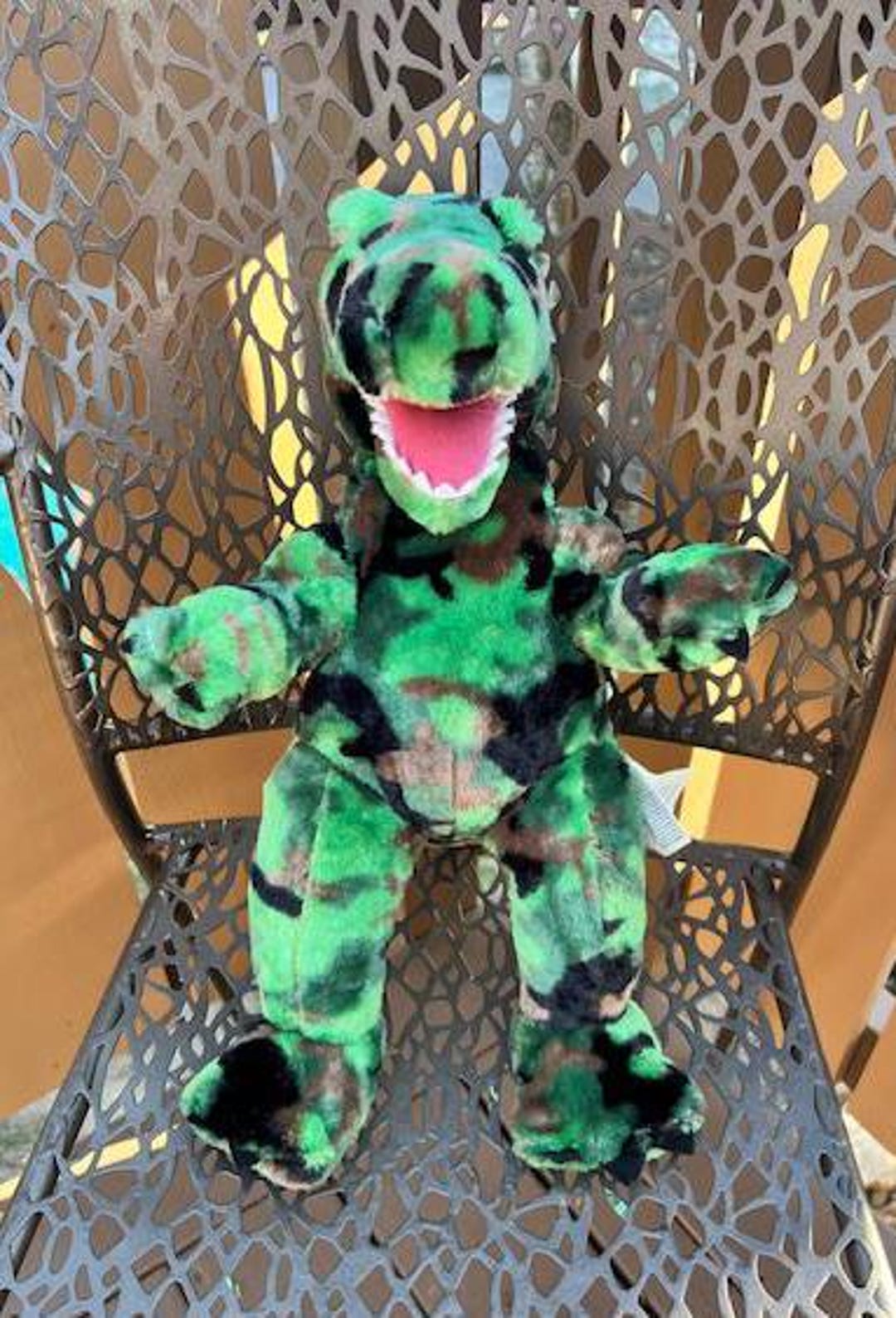 2018 Build a Bear T-REX Dinosaur, Camouflage Plush. 17 Inches ...