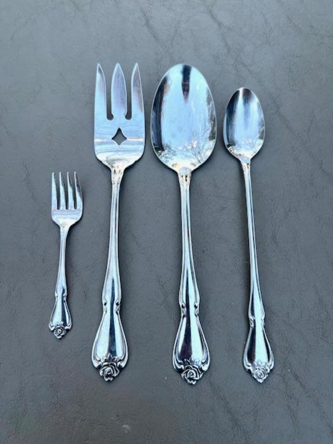 Oneida Arbor Rose Serving Utensils & Misc. 5 Pieces. Stainless Steel ...