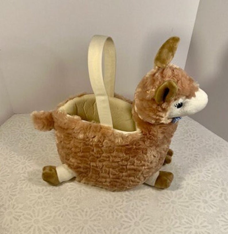 Plush Llama Easter Basket, Made by Petting Zoo, - Etsy