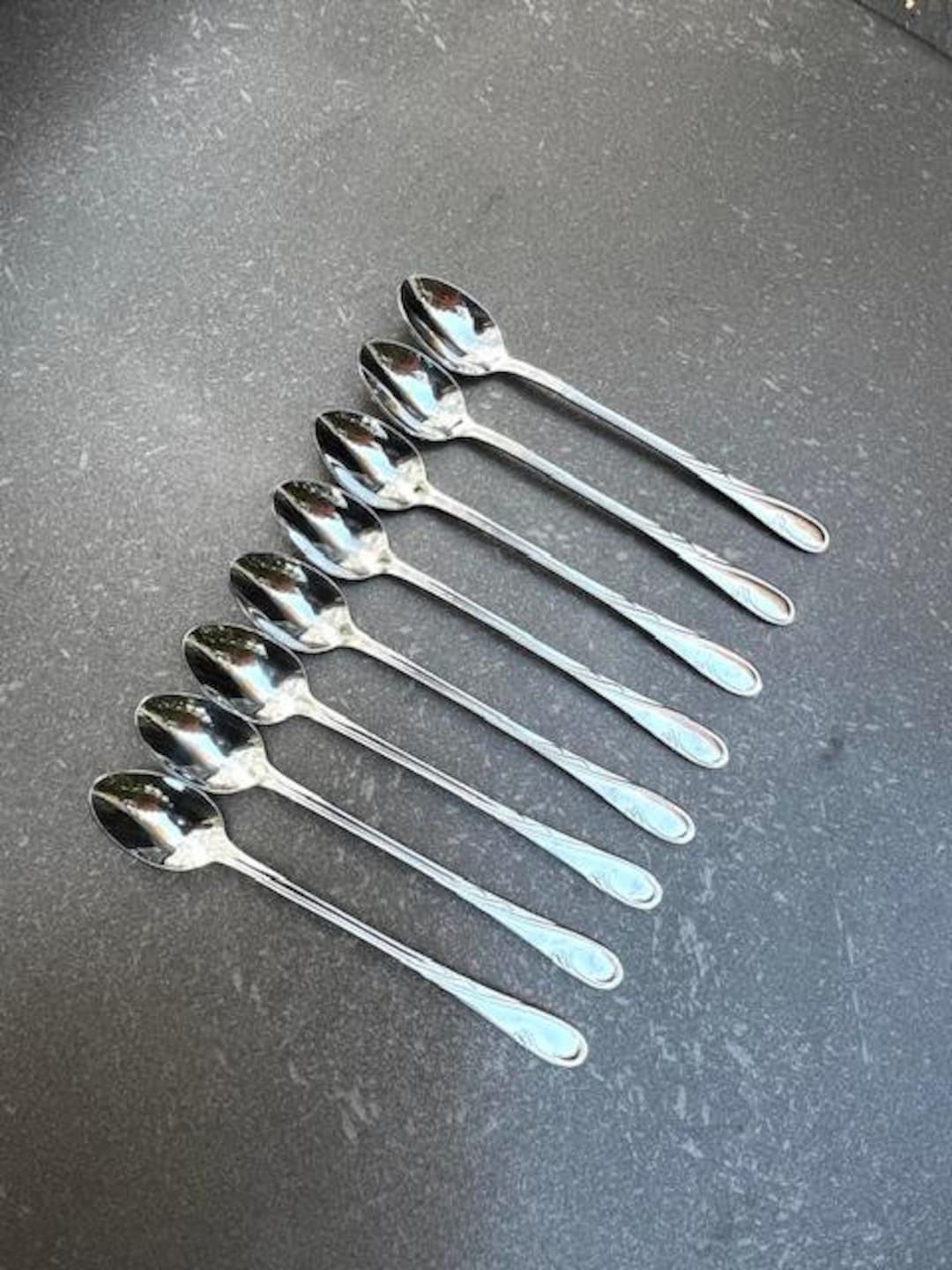 Tidewater Iced Teaspoons, Made by Gorham, Set of 8, Preowned, Stainless ...