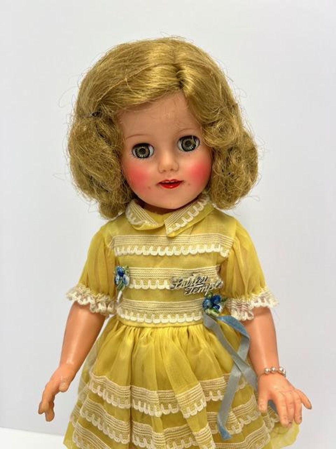 Vintage 50's Shirley Temple, All Original, Still Has Hair Net On, 15 ...