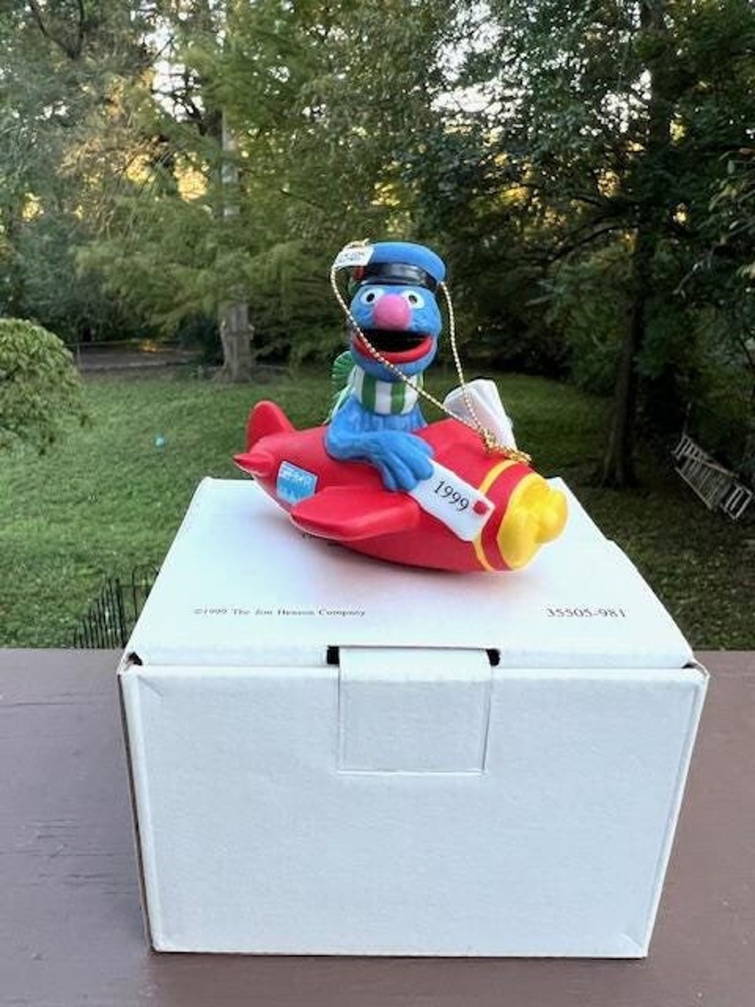 1999 Grover Ornament, Ceramic, Sesame Street, Mint in Box, Jim Henson ...